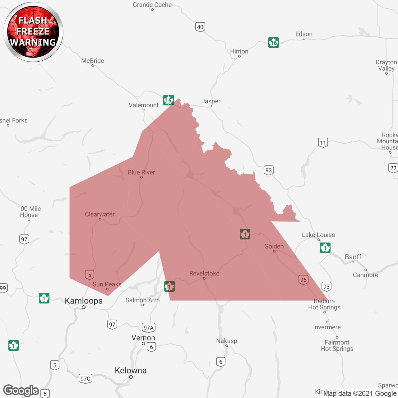 Flash Freeze Warning Continued