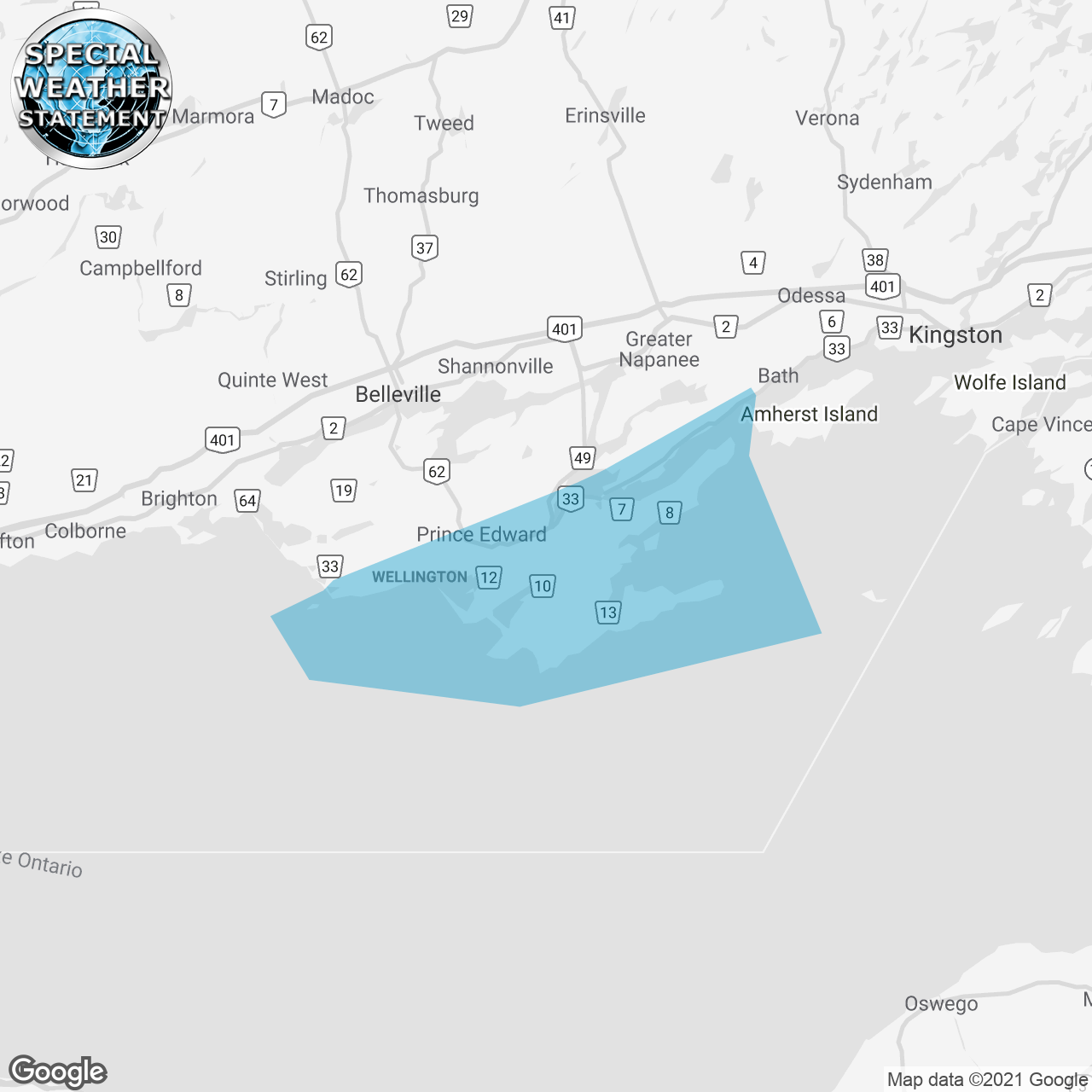 Special Weather Statement Issued