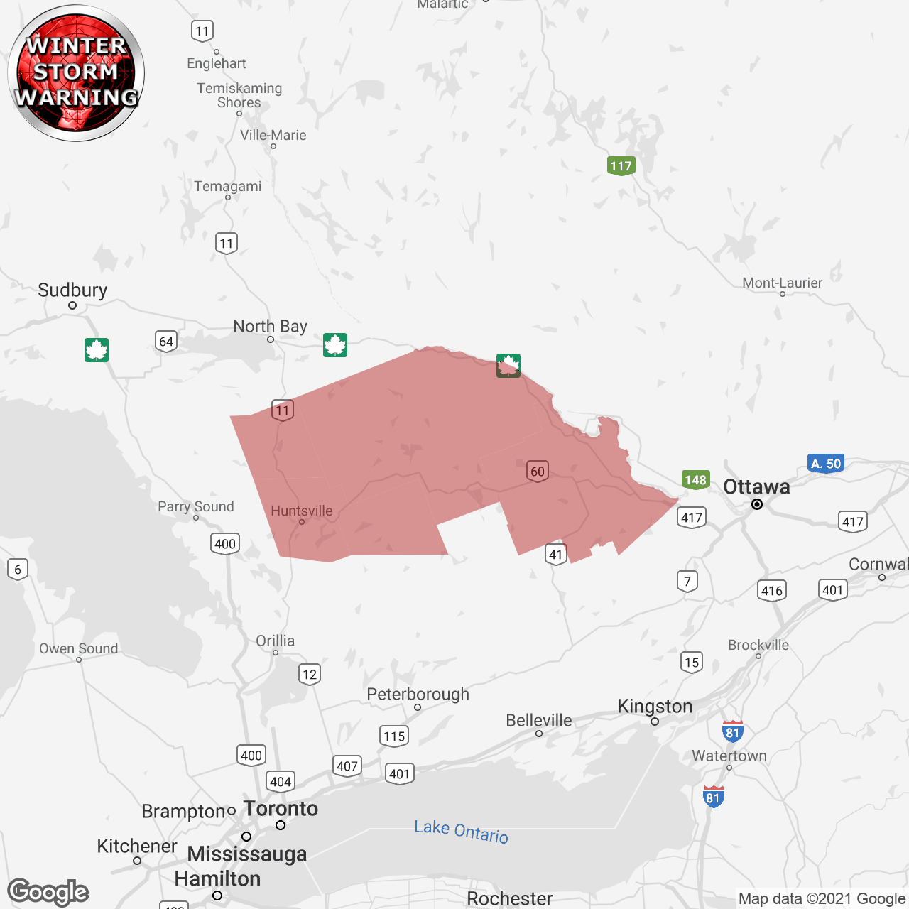 Winter Storm Warning Issued