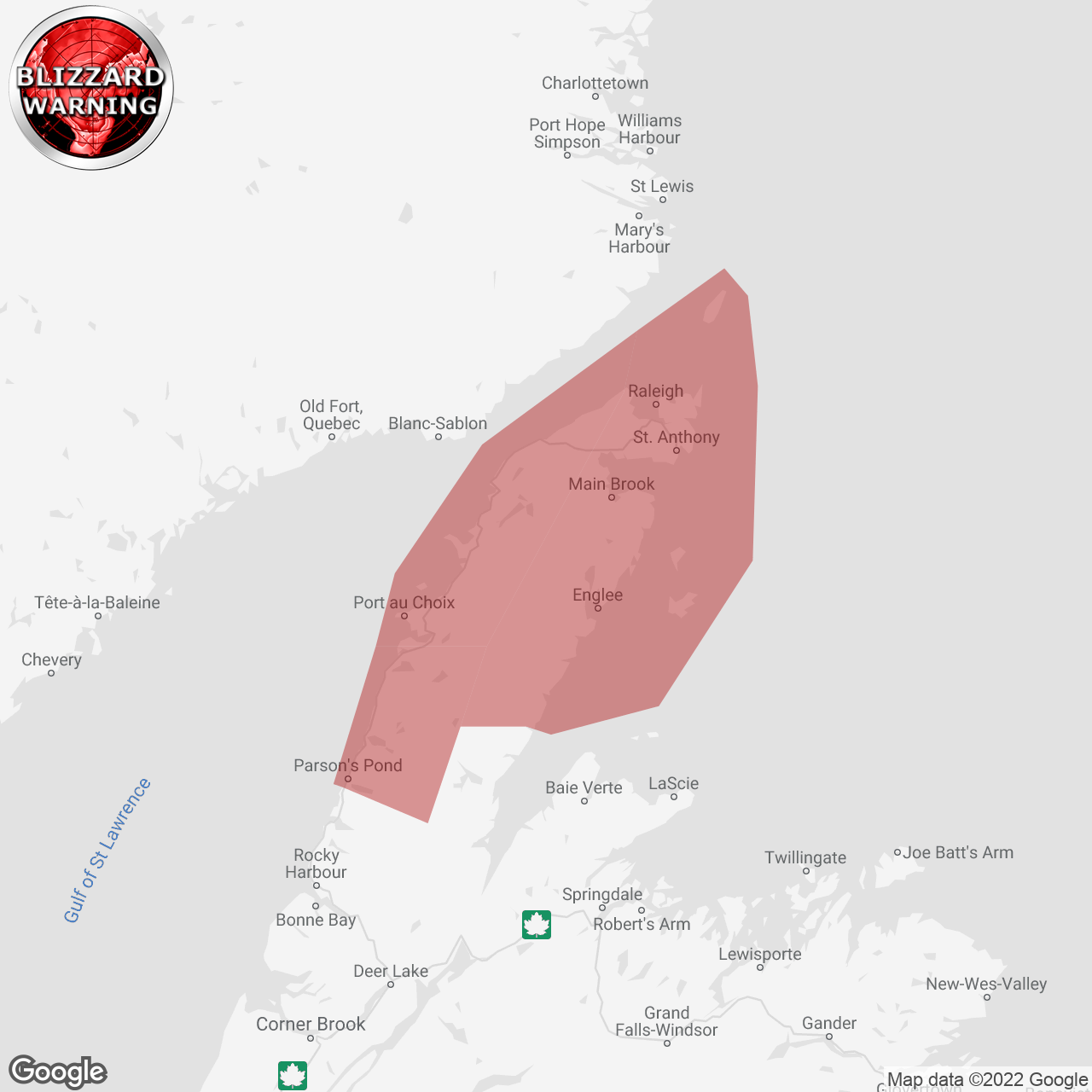 Blizzard Warning Issued