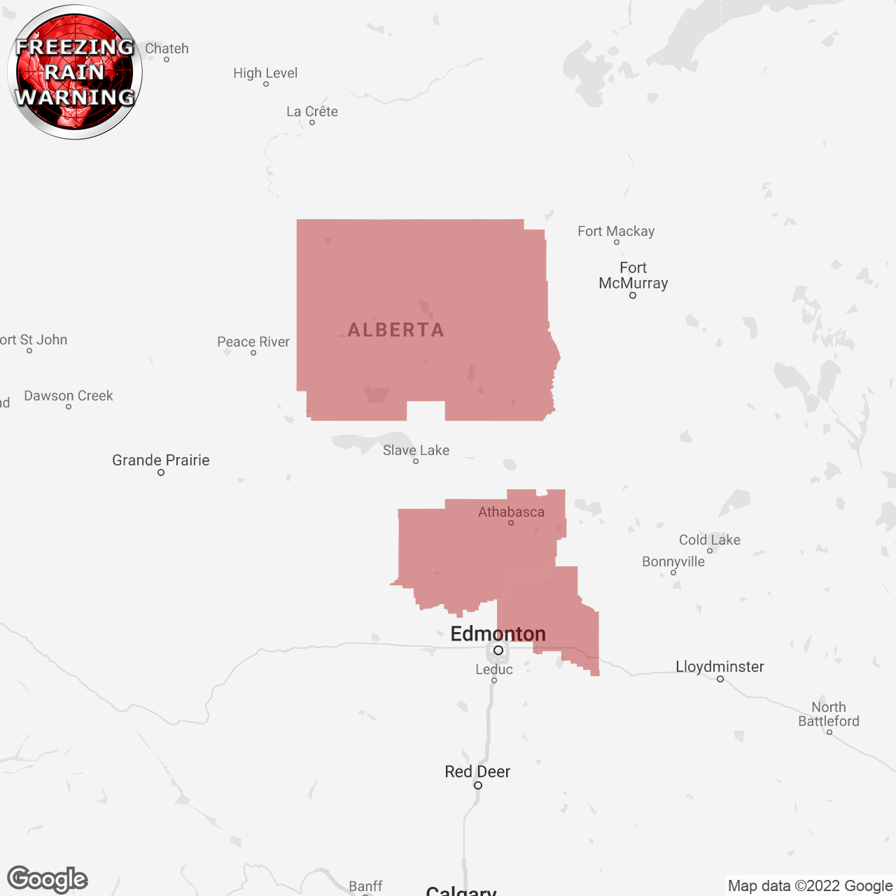 Freezing Rain Warning Issued