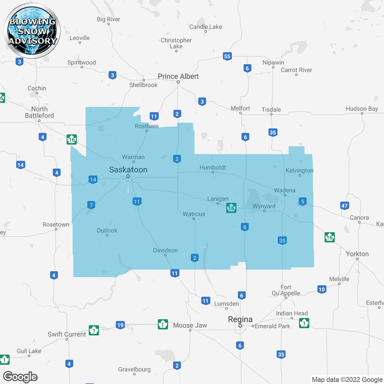 Blowing Snow Advisory Issued