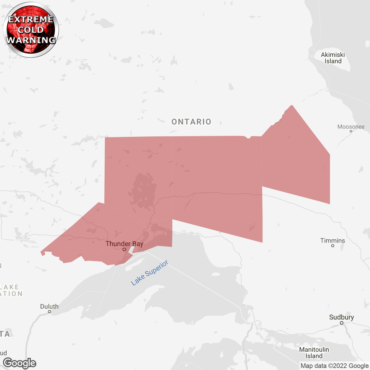 Extreme Cold Warning Issued