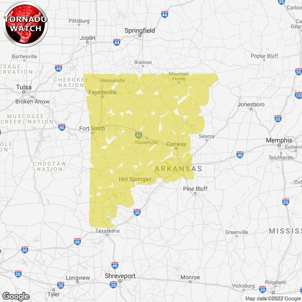 Tornado Watch Issued Tornado Watch Issued