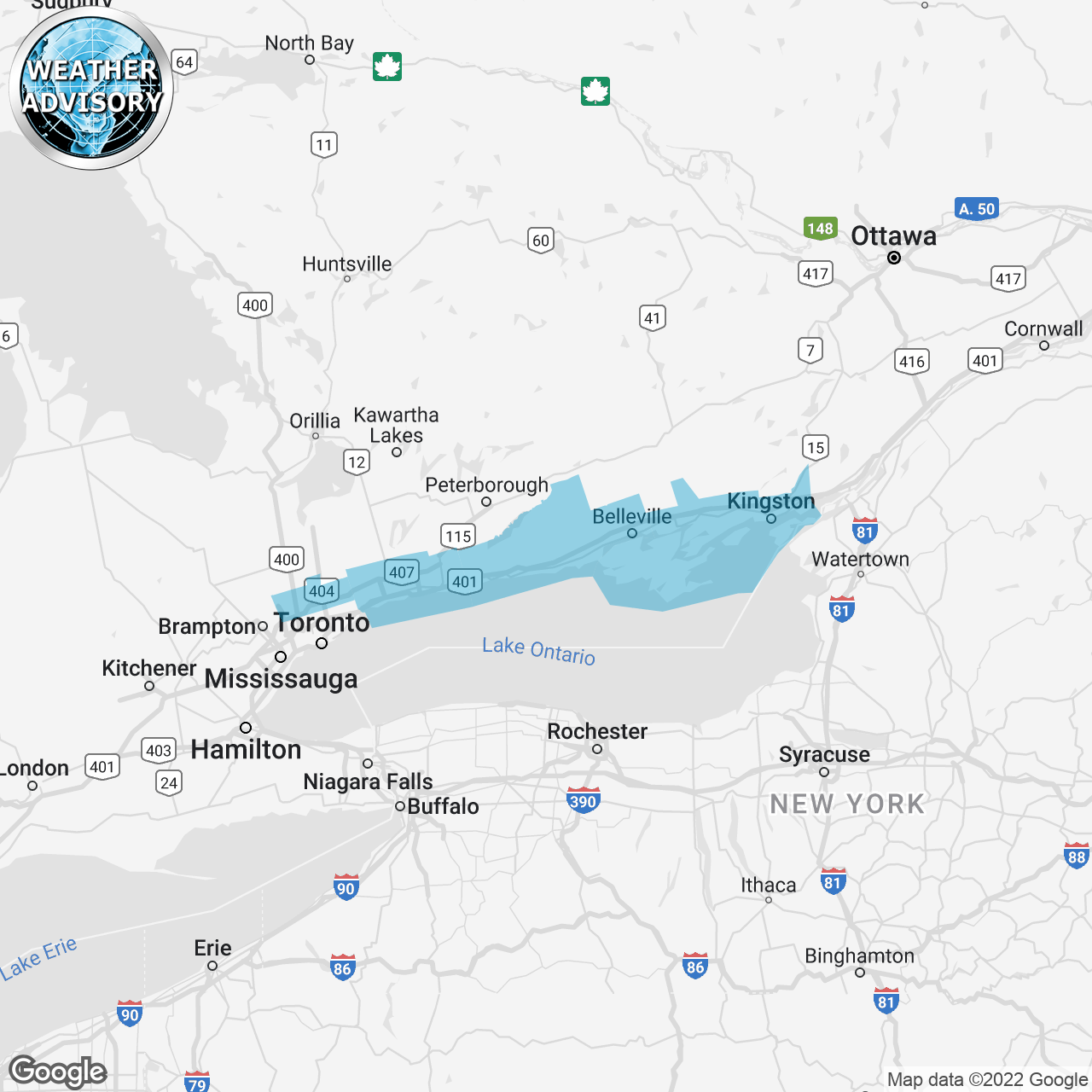 Weather Advisory Issued