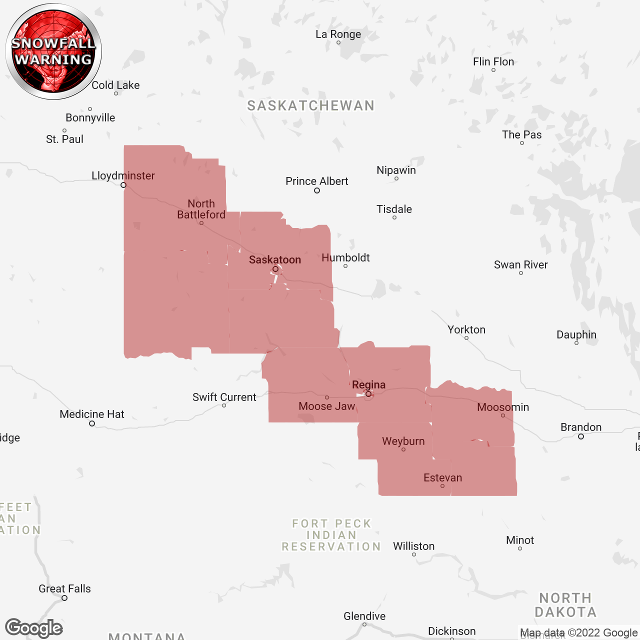 Snowfall Warning Issued