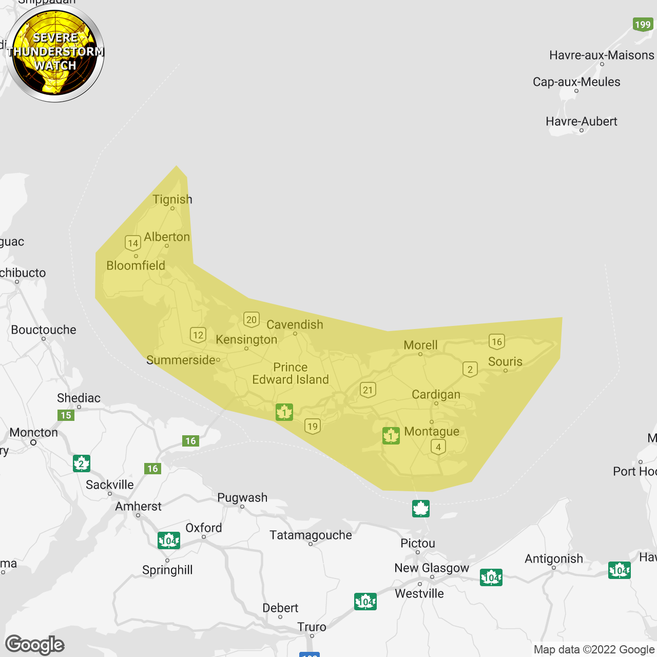 Severe Thunderstorm Watch Issued