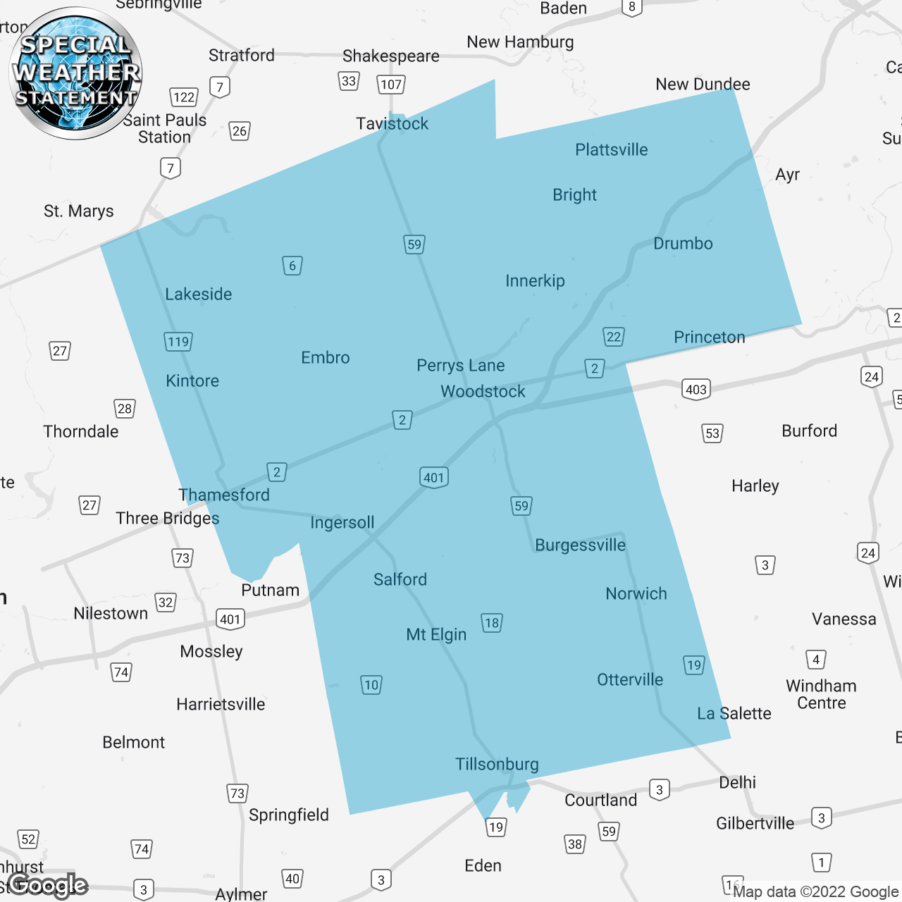 Special Weather Statement Issued