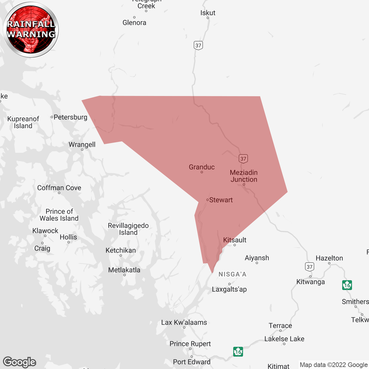 Rainfall Warning Issued