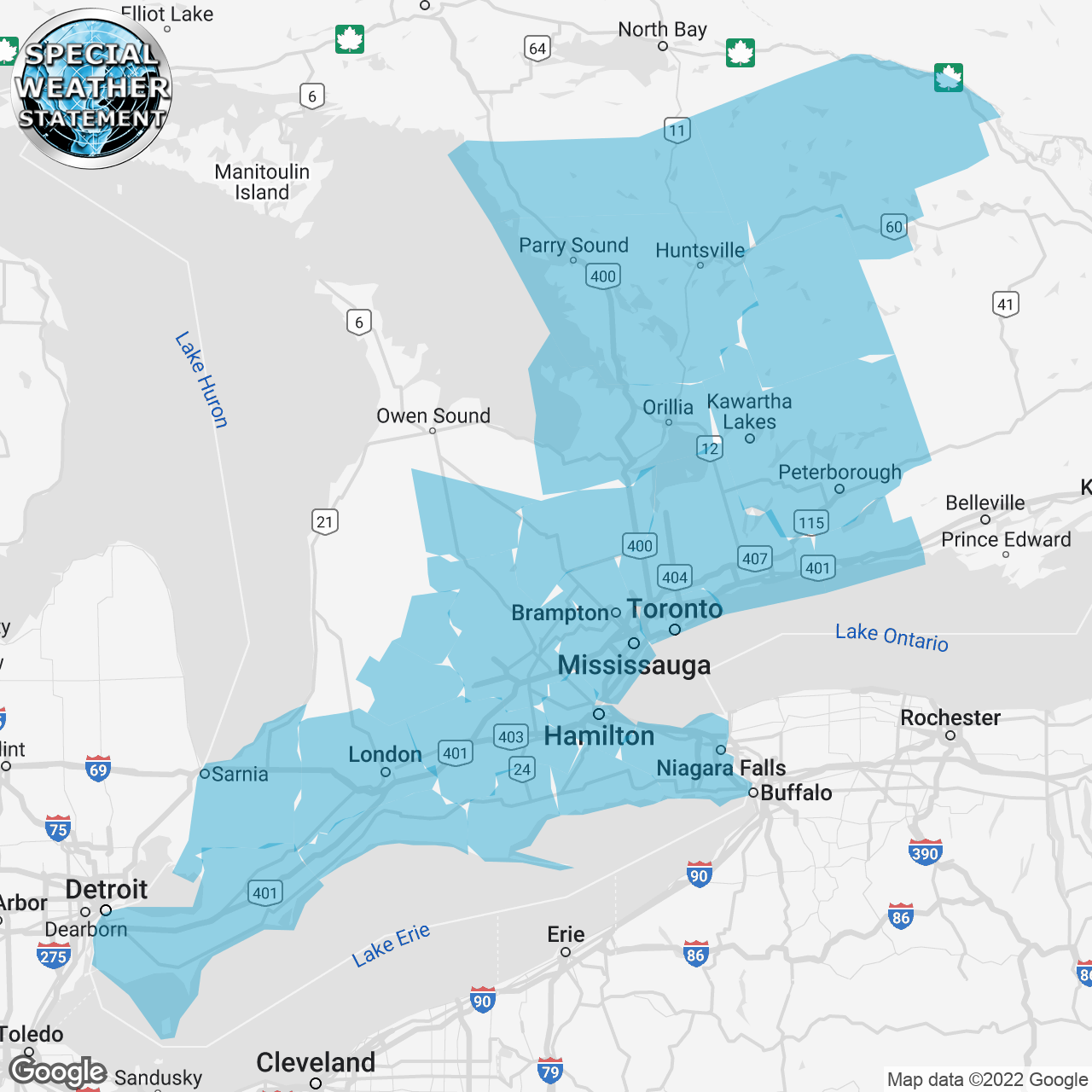 Special Weather Statement Issued