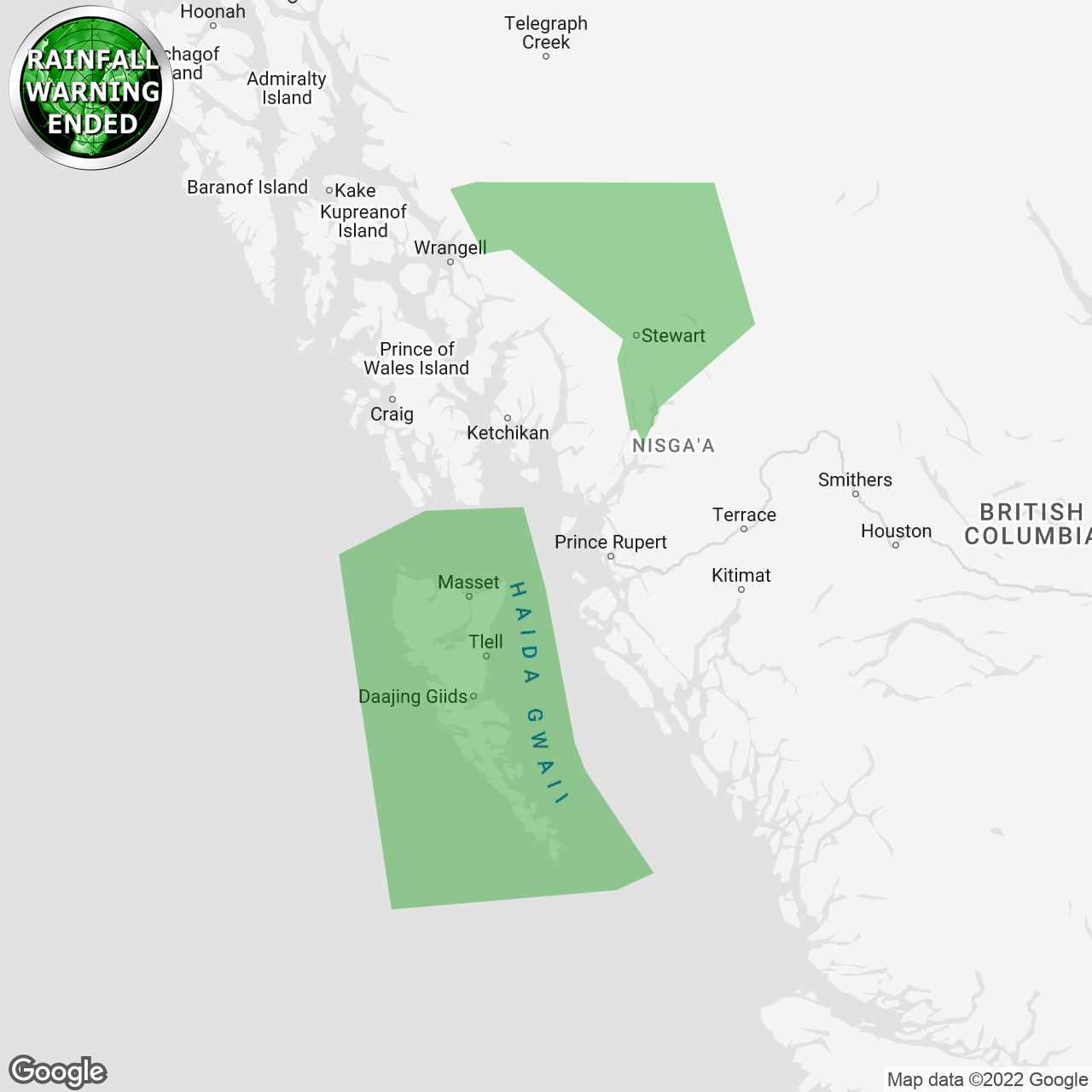 Rainfall Warning Ended