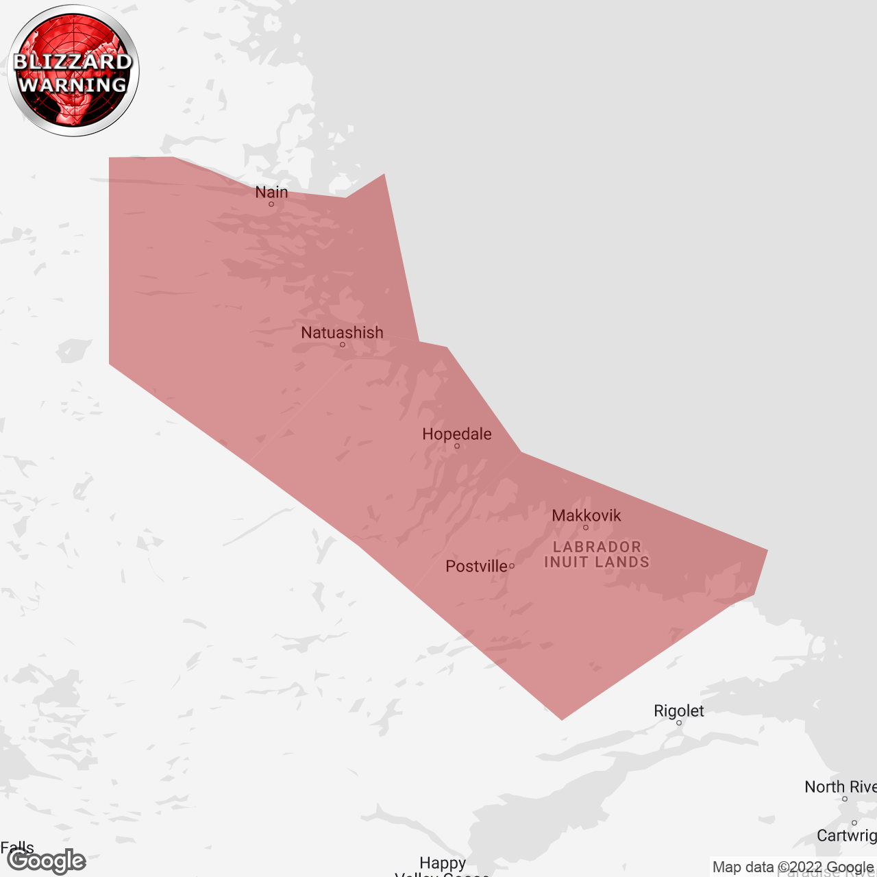 Blizzard Warning Issued