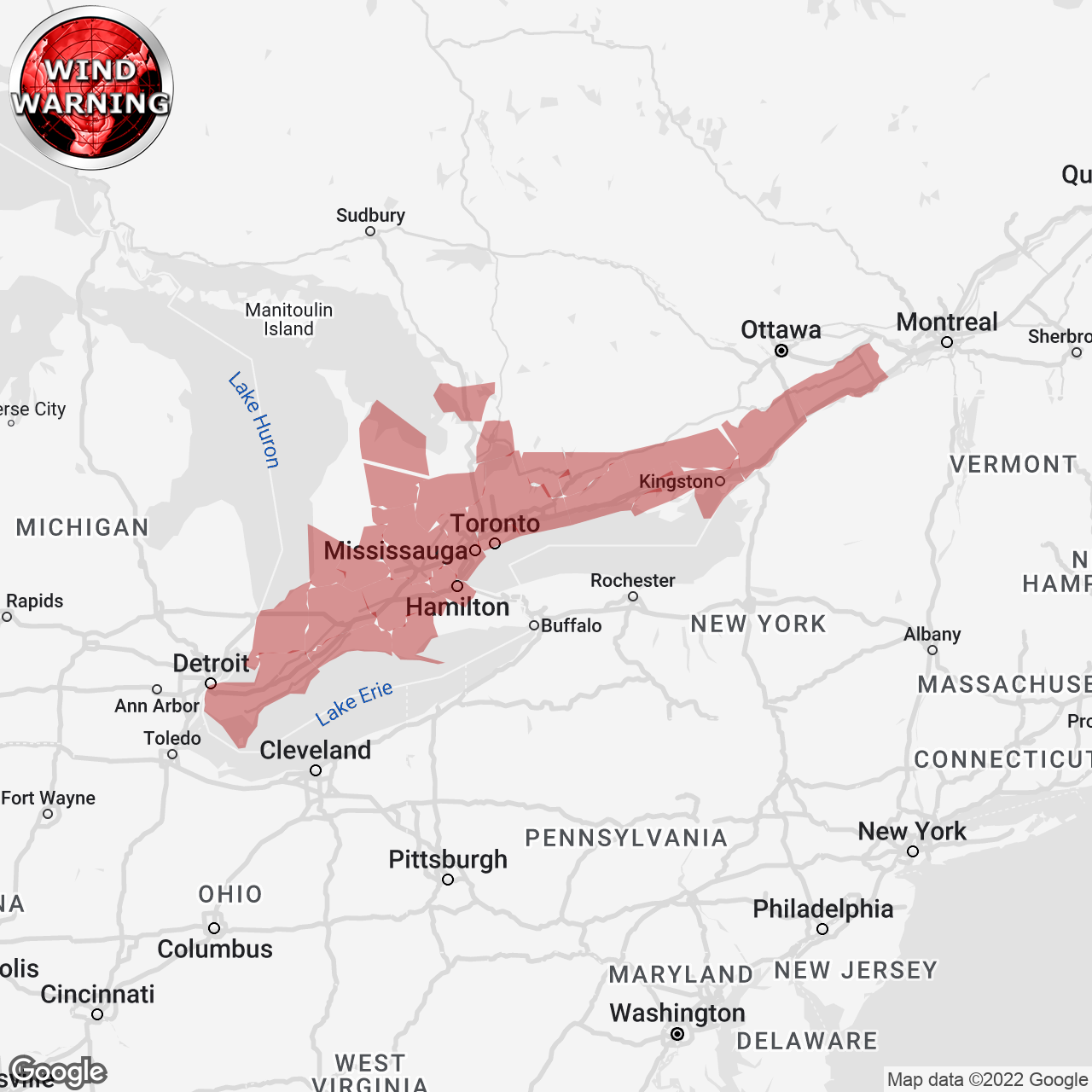 Wind Warning Issued