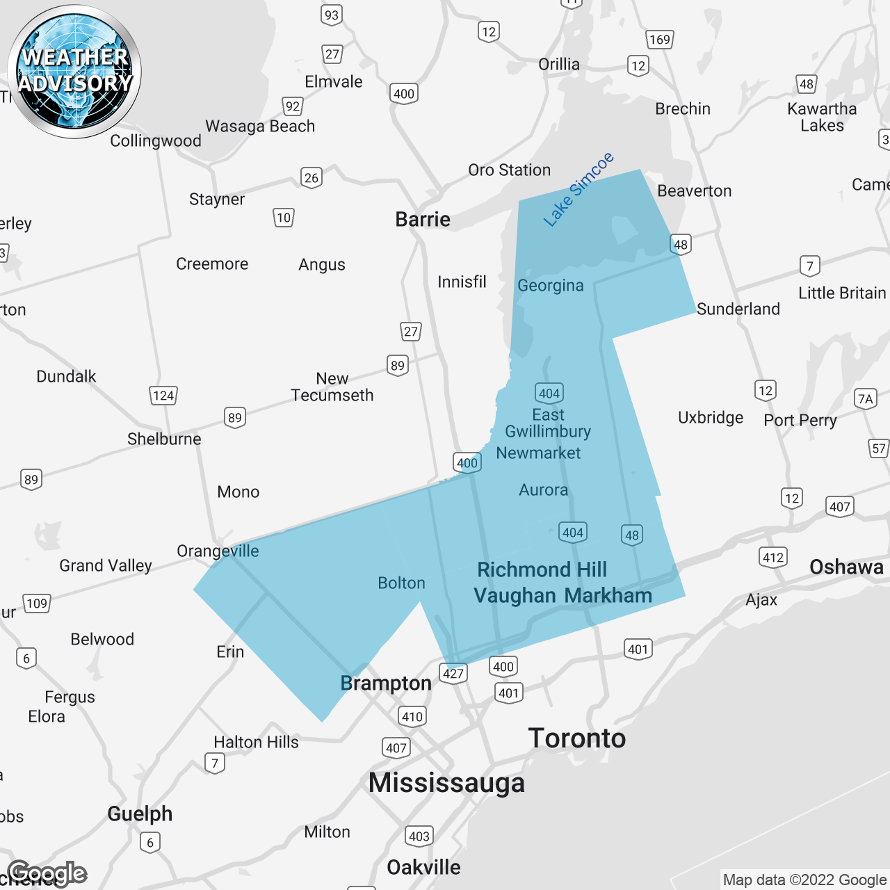 Weather Advisory Issued