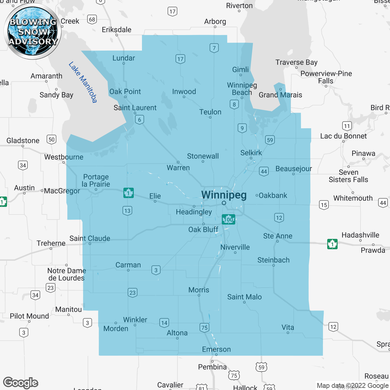Blowing Snow Advisory Issued