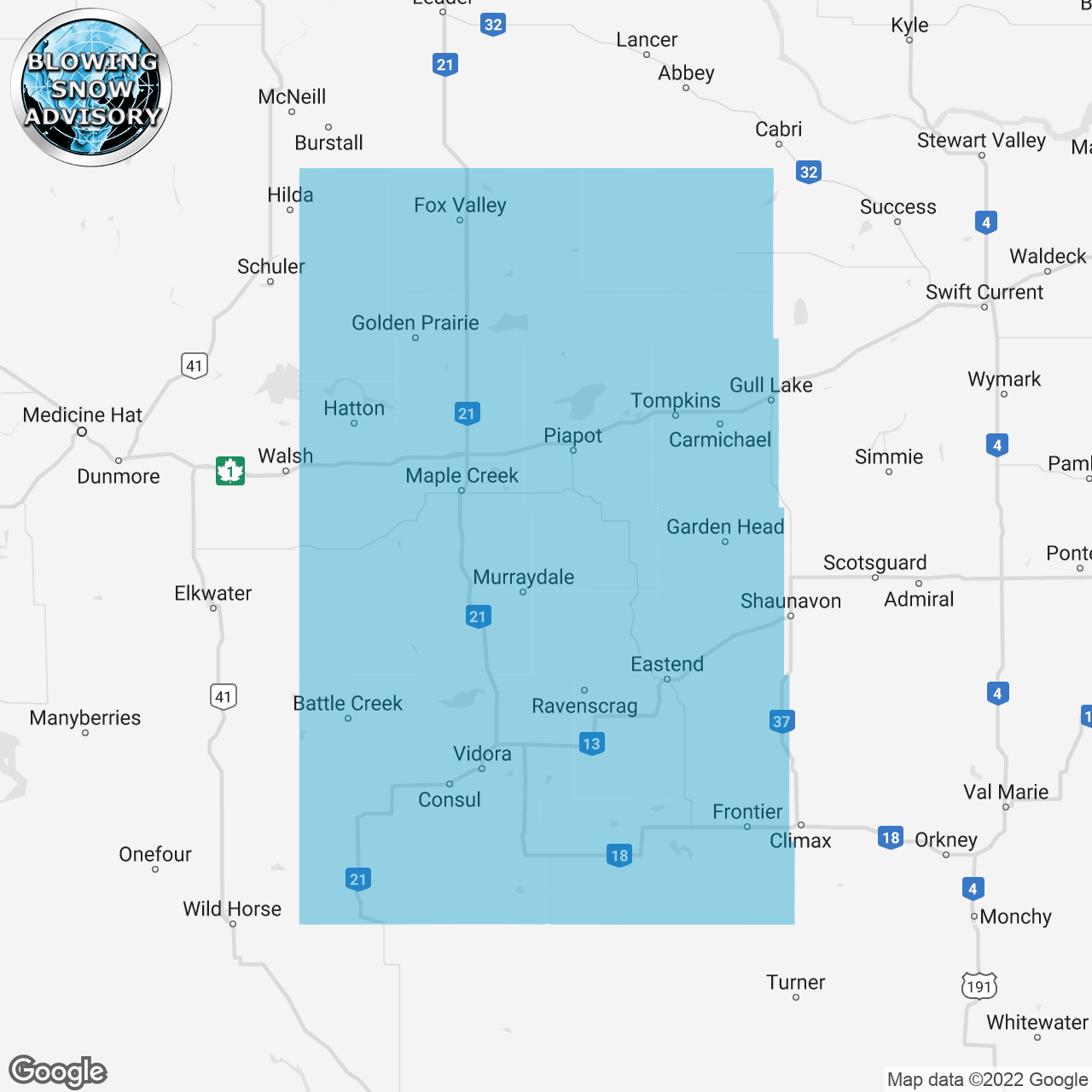 Blowing Snow Advisory Issued