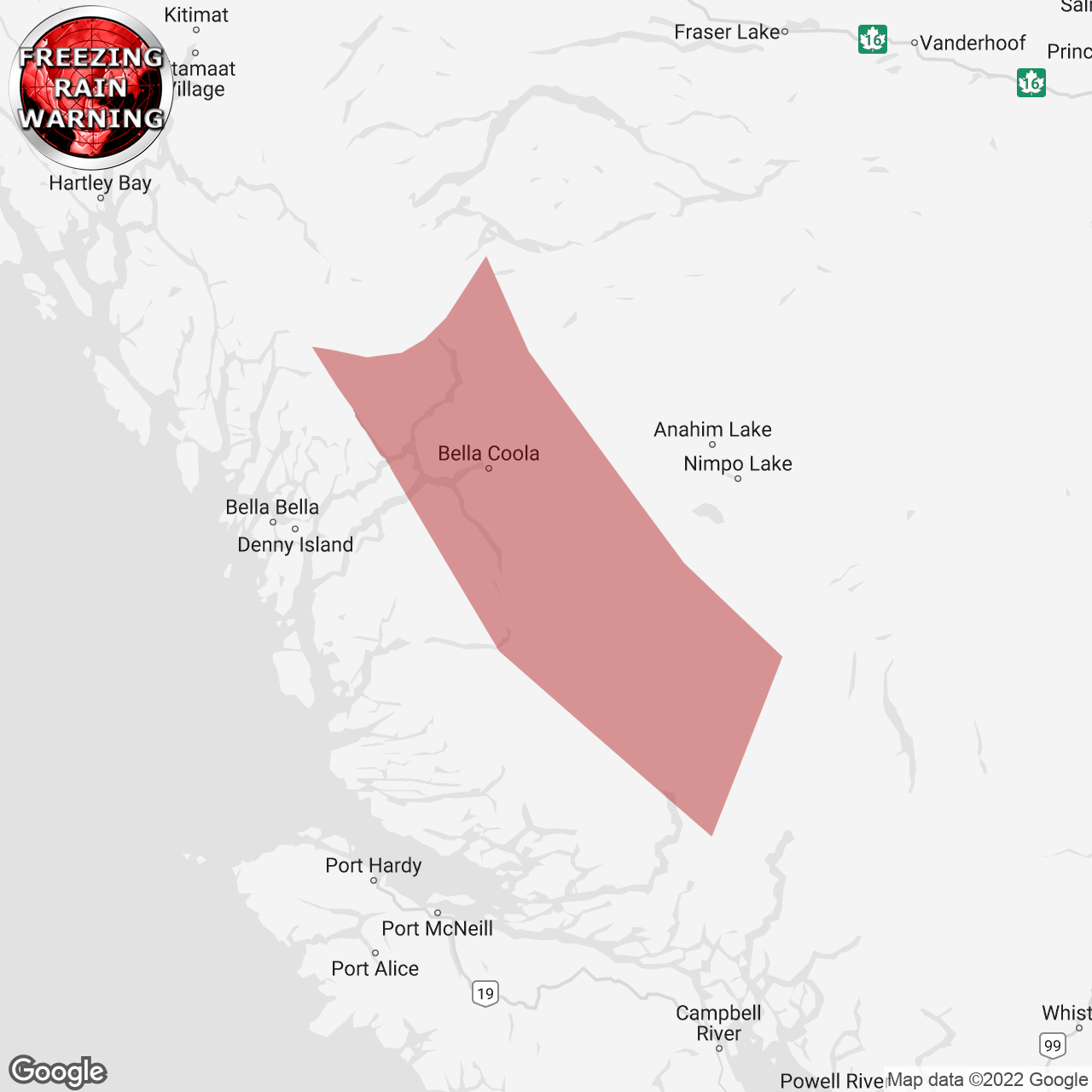 Freezing Rain Warning Issued