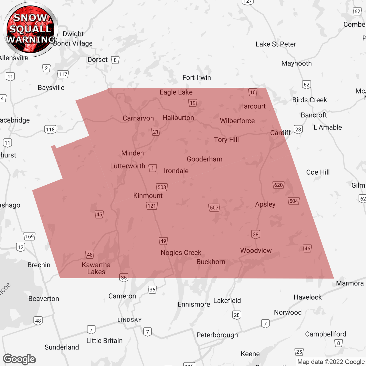 Snow Squall Warning Issued