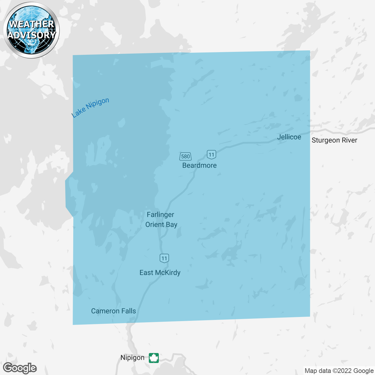 Weather Advisory Issued