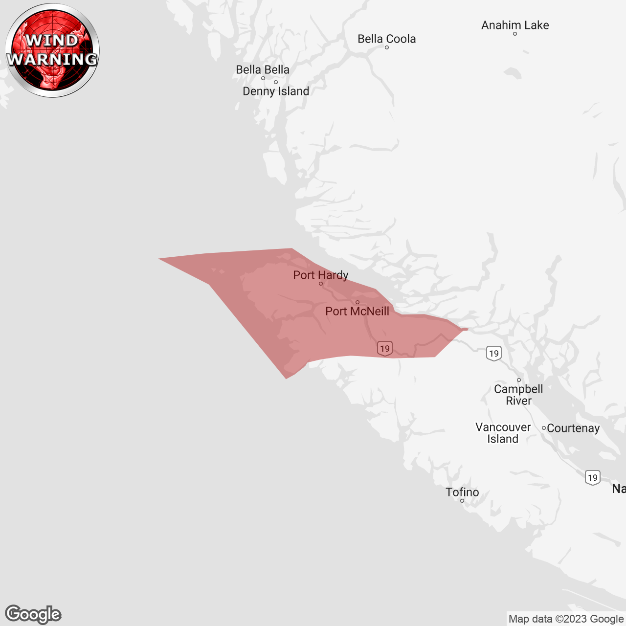 Wind Warning Issued