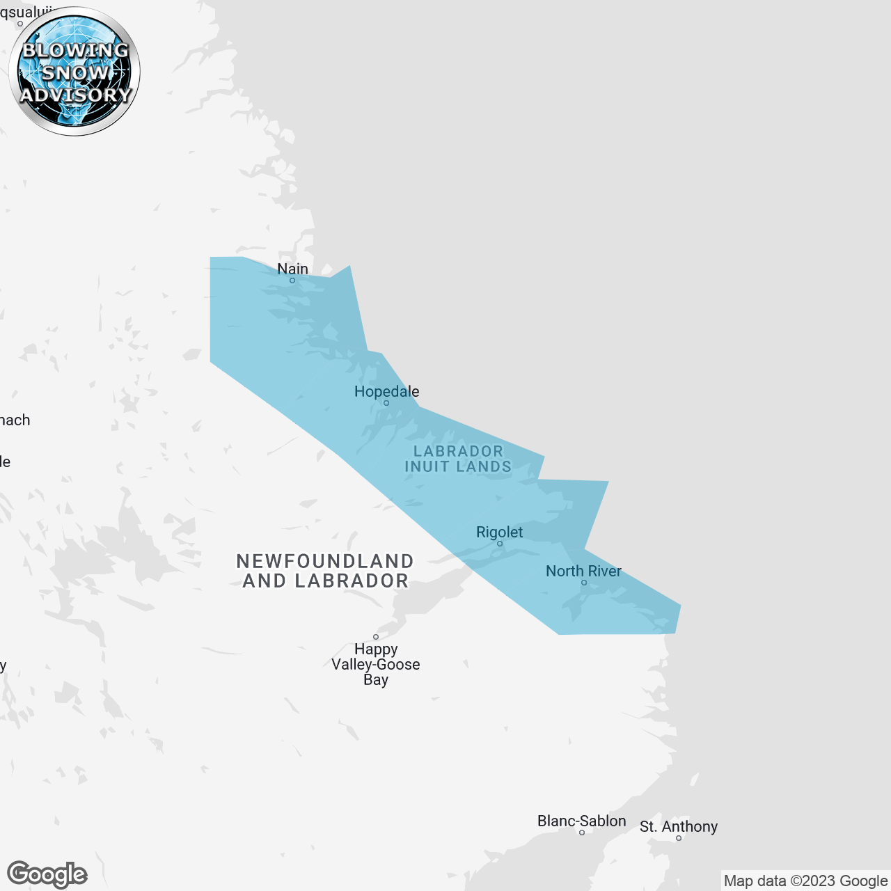 Blowing Snow Advisory Issued