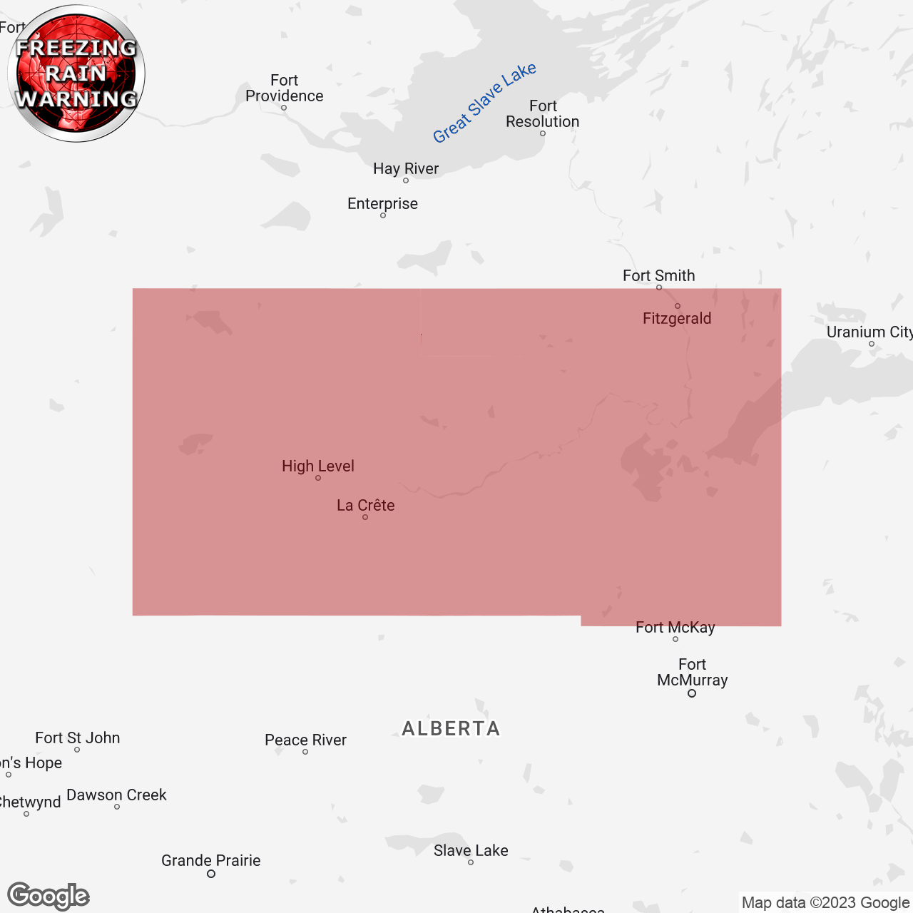 Freezing Rain Warning Issued