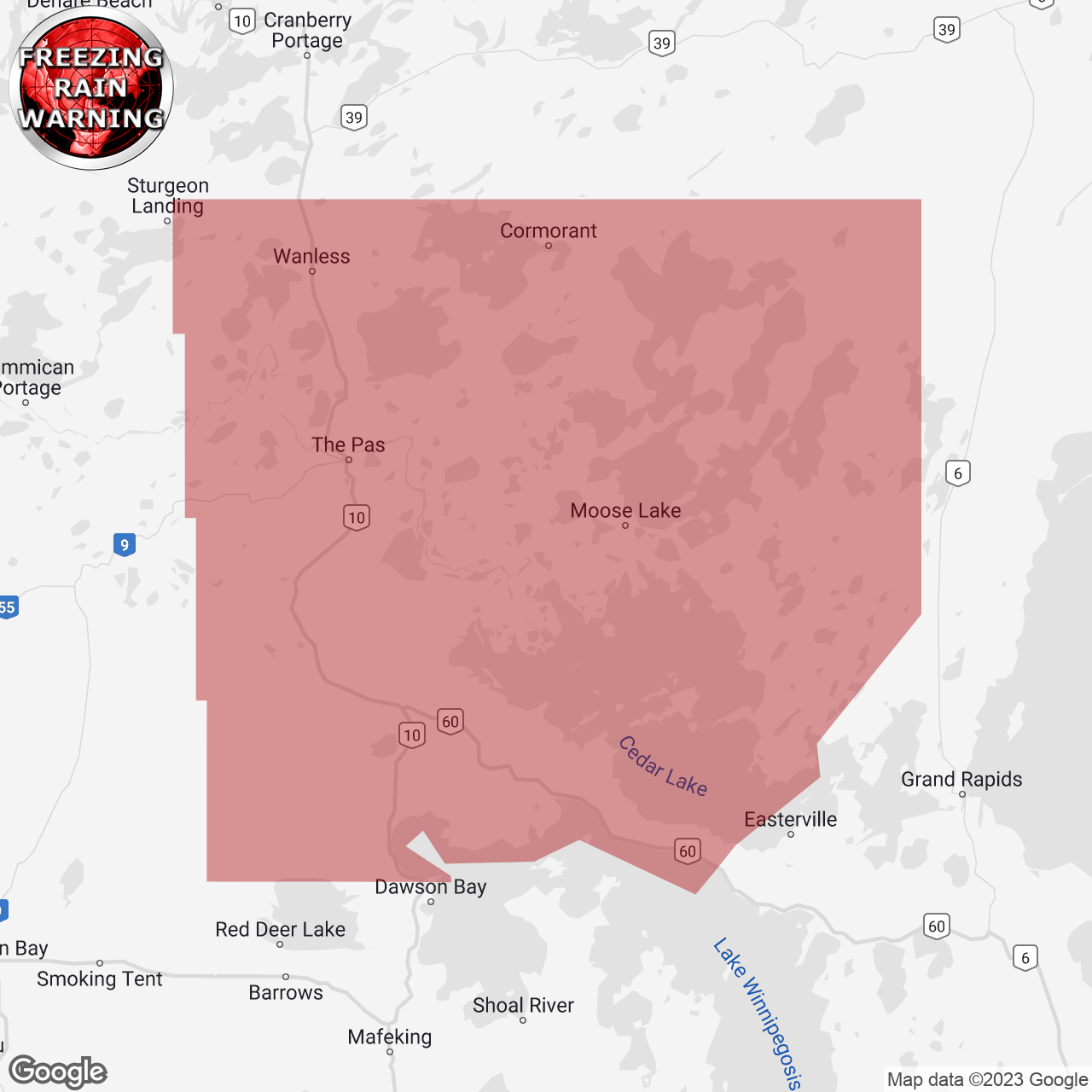 Freezing Rain Warning Issued