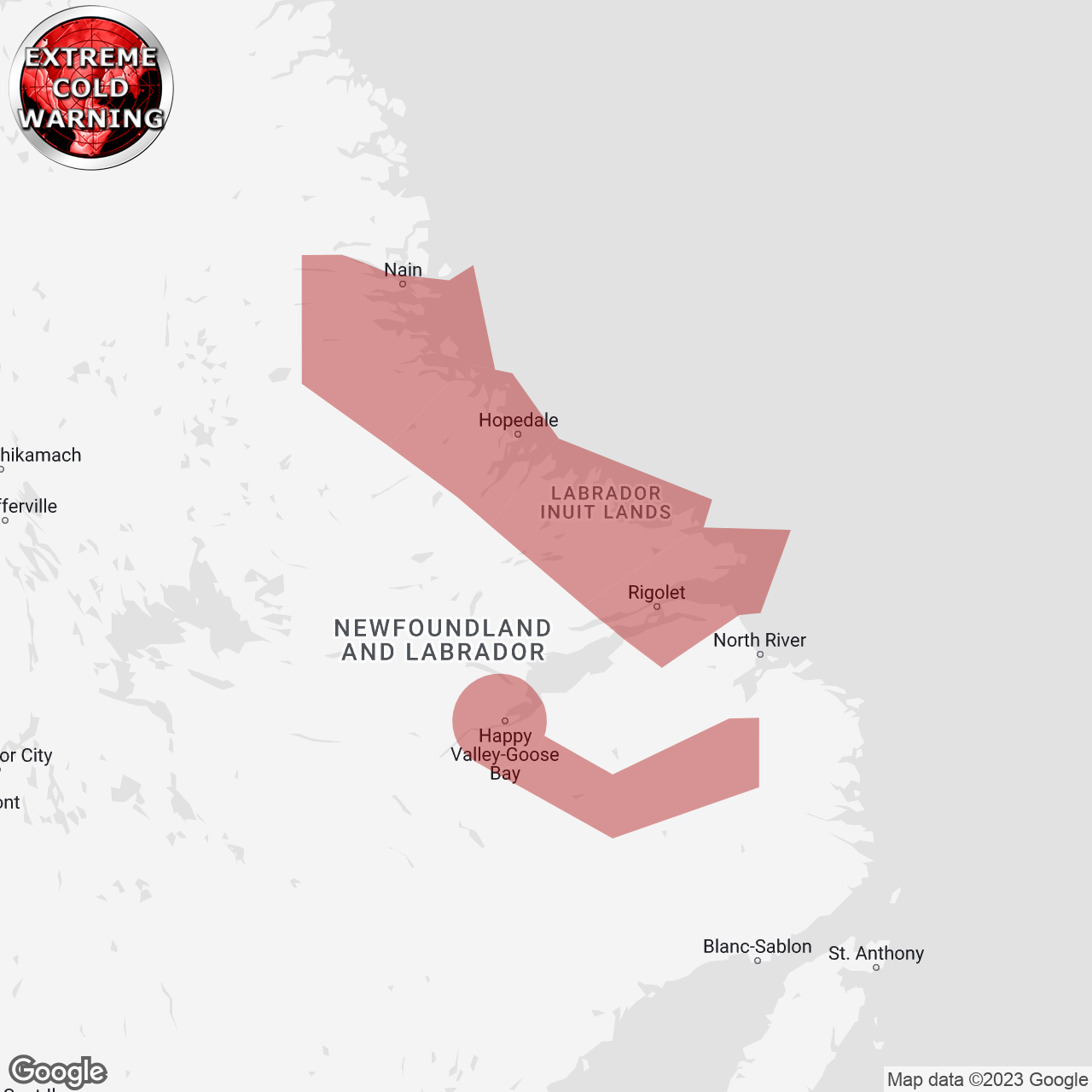 Extreme Cold Warning Issued