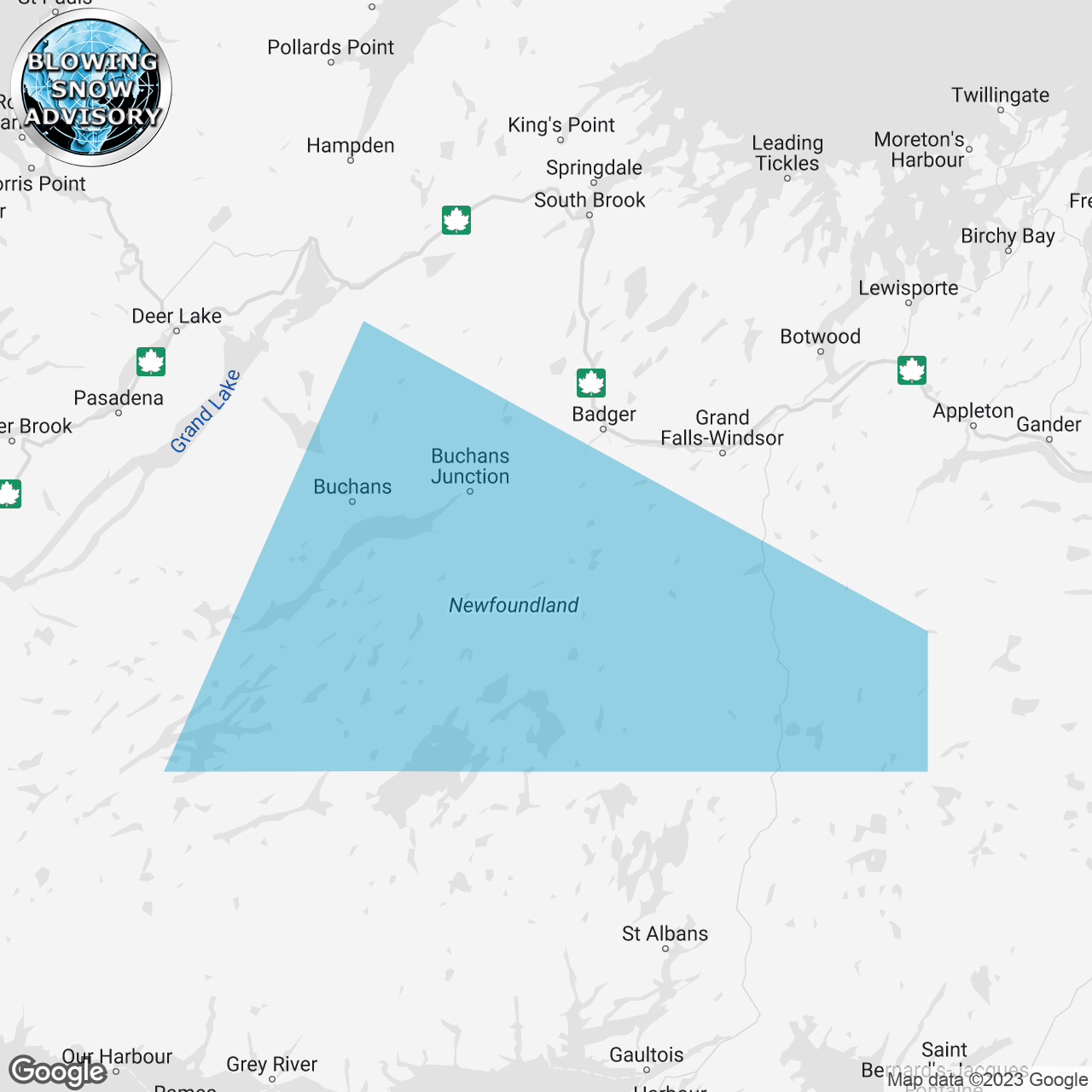 Blowing Snow Advisory Issued