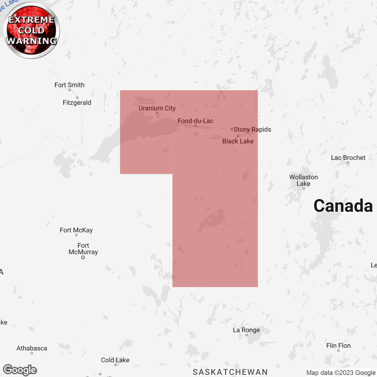 Extreme Cold Warning Issued