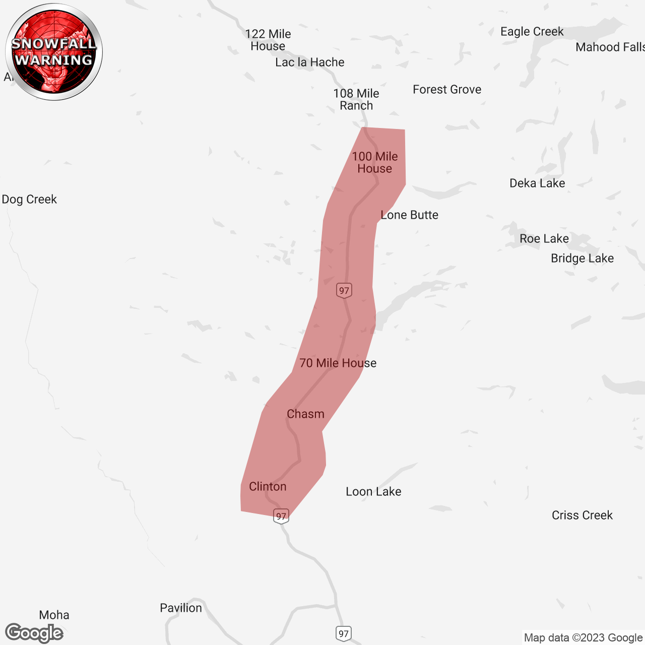 Snowfall Warning Issued