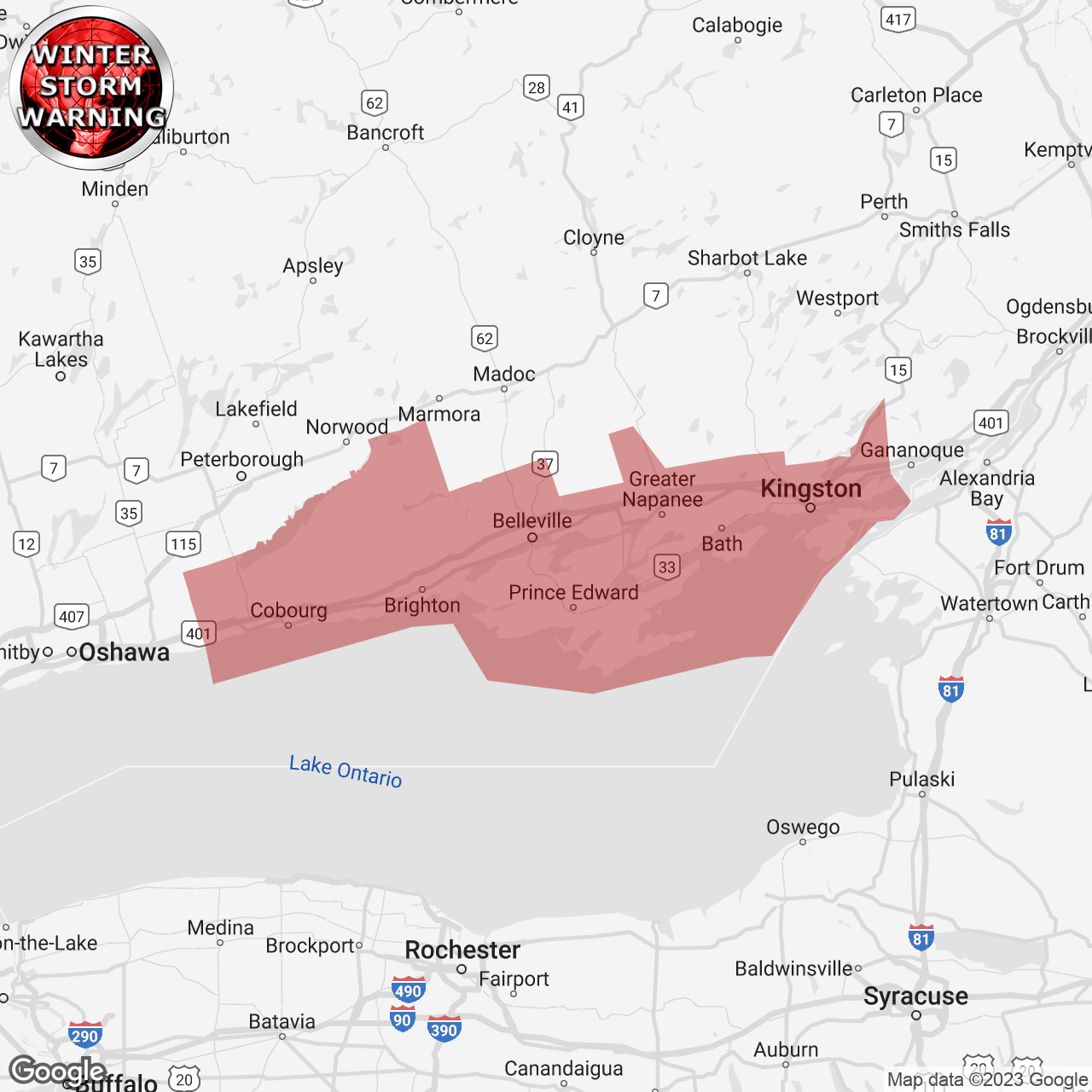 Winter Storm Warning Replaces Winter Storm Watch