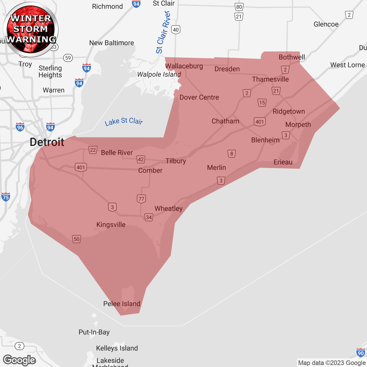 Winter Storm Warning Issued