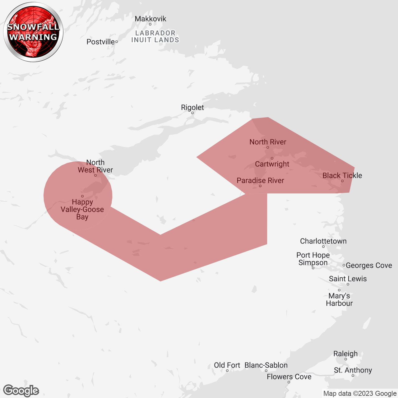 Snowfall Warning Issued