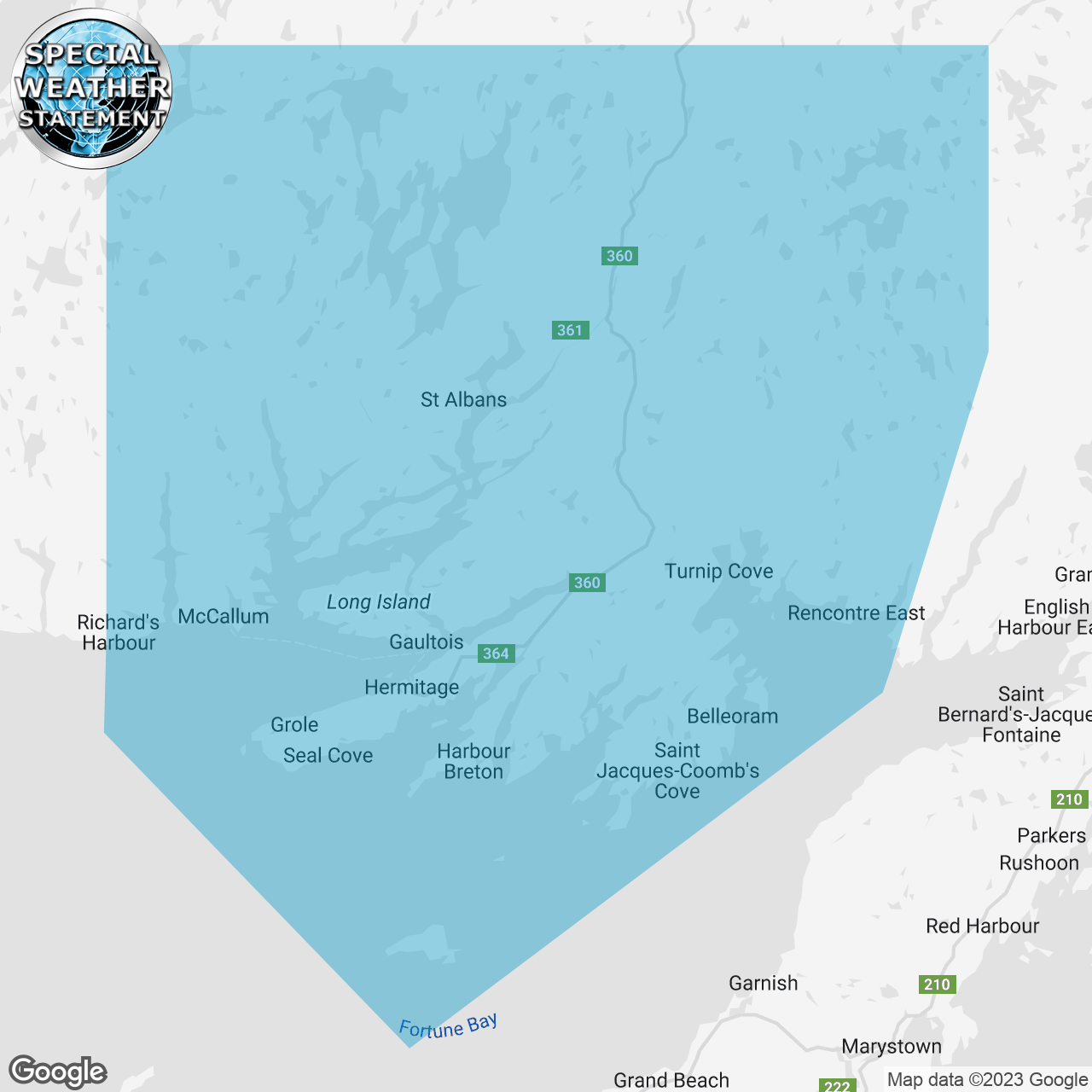 Special Weather Statement Issued