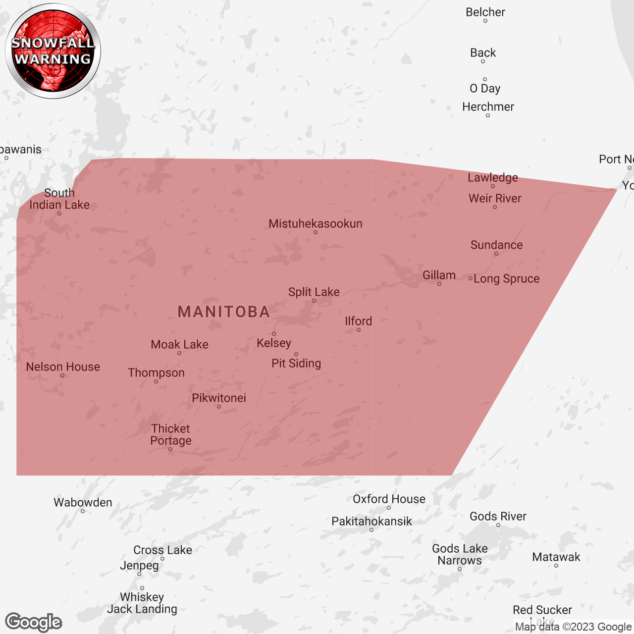 Snowfall Warning Issued