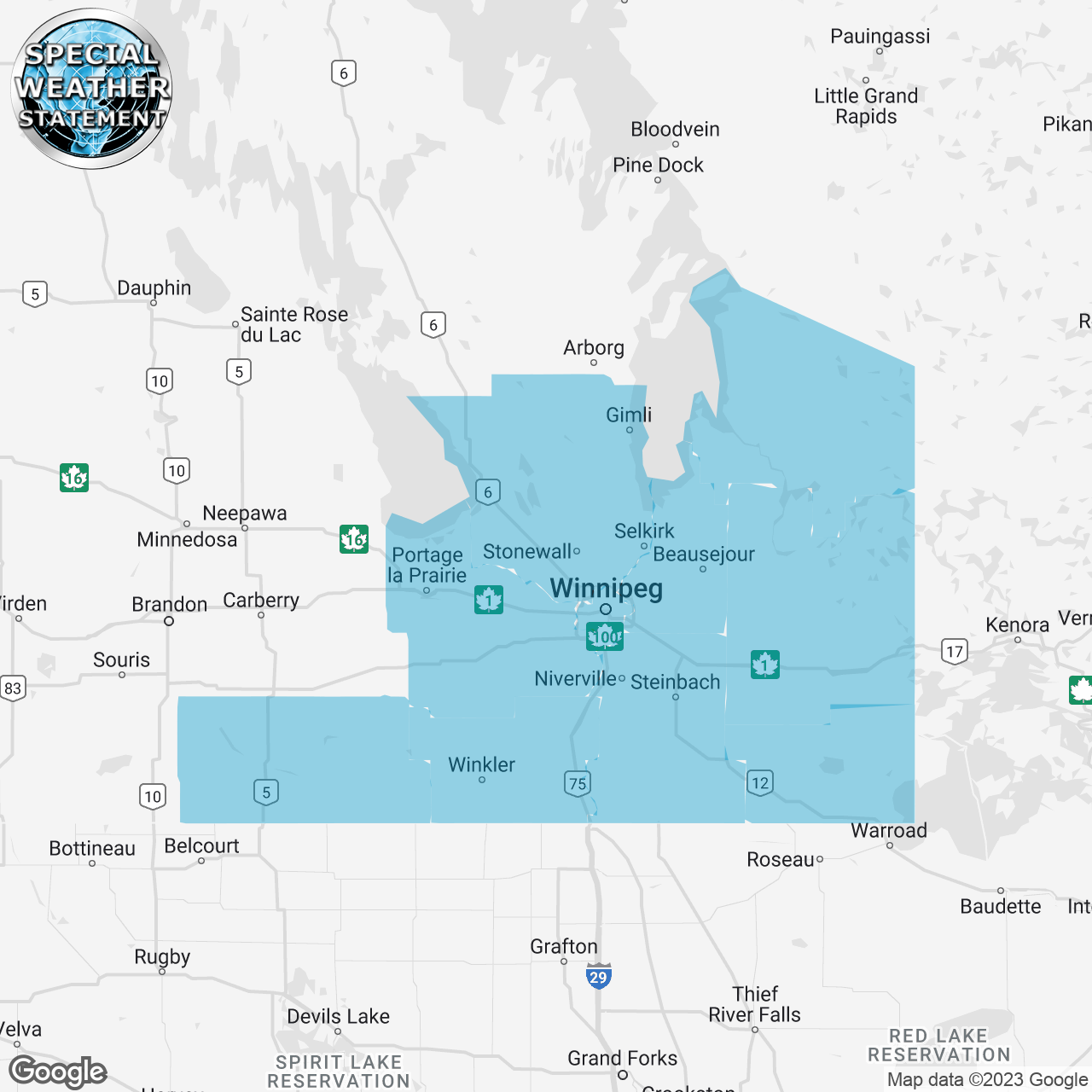 Special Weather Statement Issued