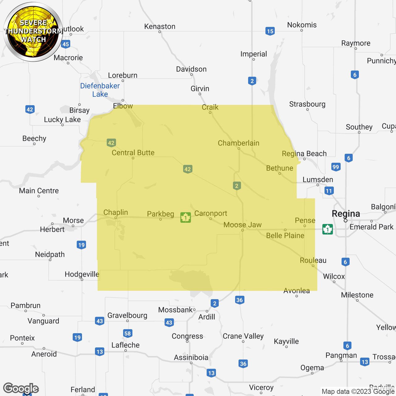Severe Thunderstorm Watch Issued