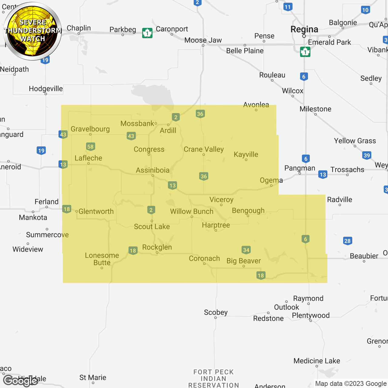 Severe Thunderstorm Watch Issued