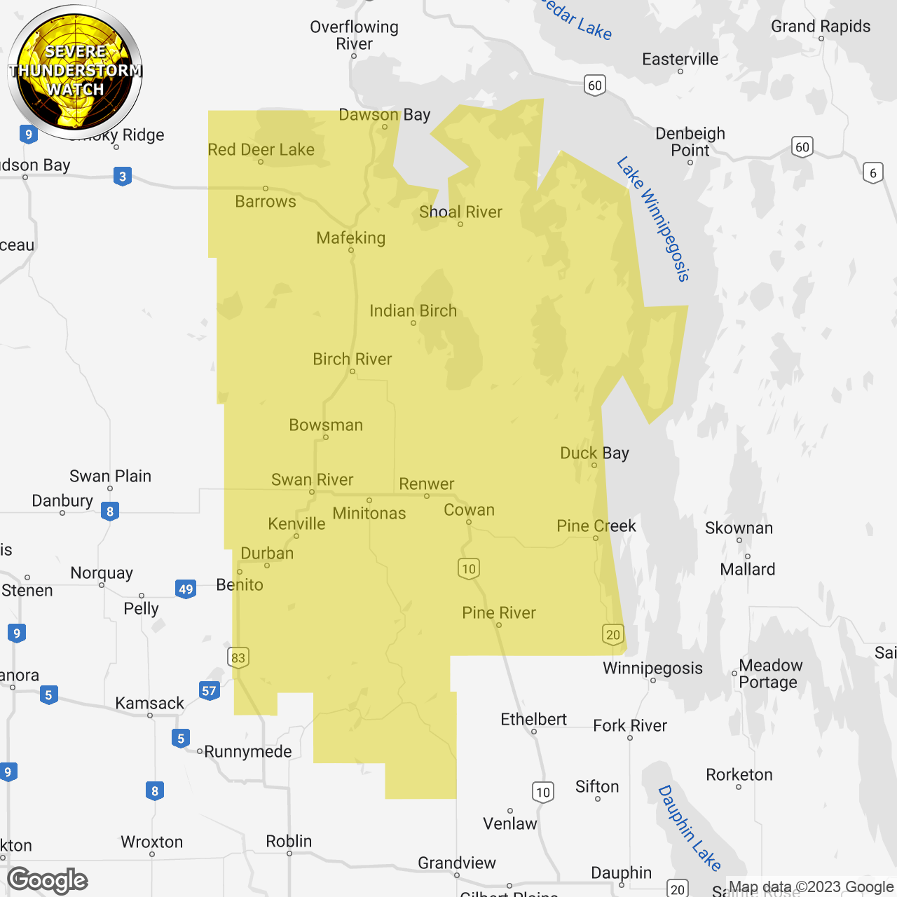 Severe Thunderstorm Watch Issued