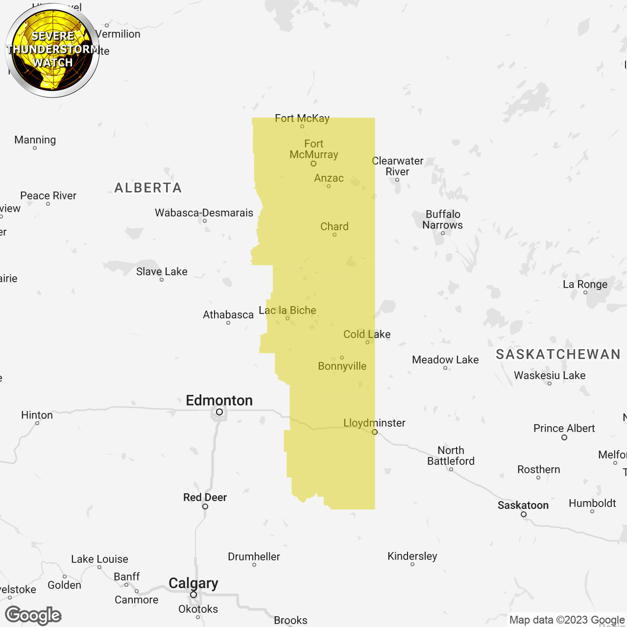 Severe Thunderstorm Watch Issued