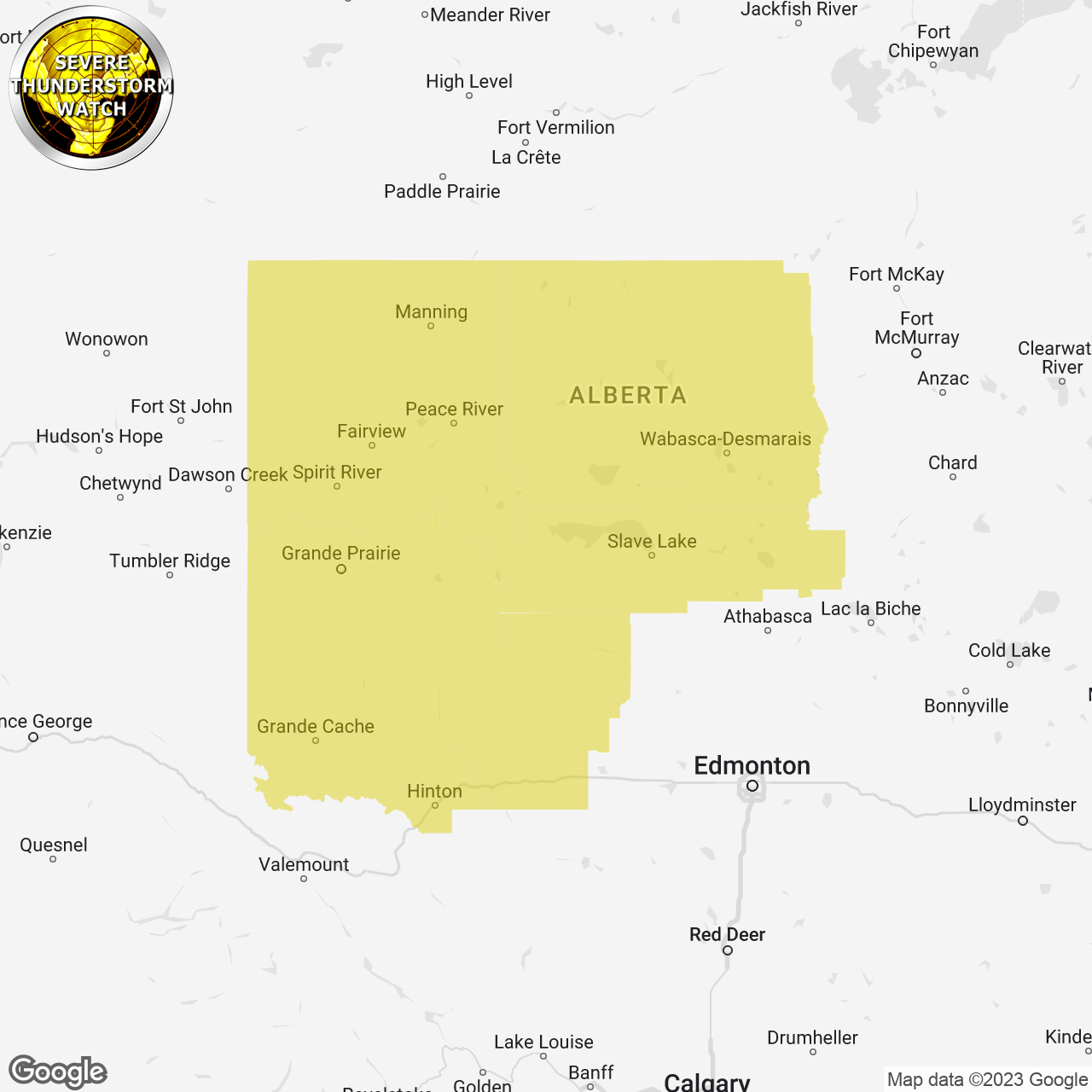 Severe Thunderstorm Watch Issued