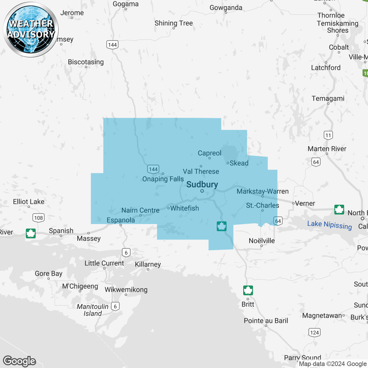 Weather Advisory Issued