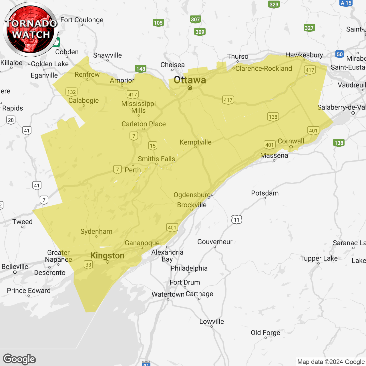 Tornado Watch Issued
