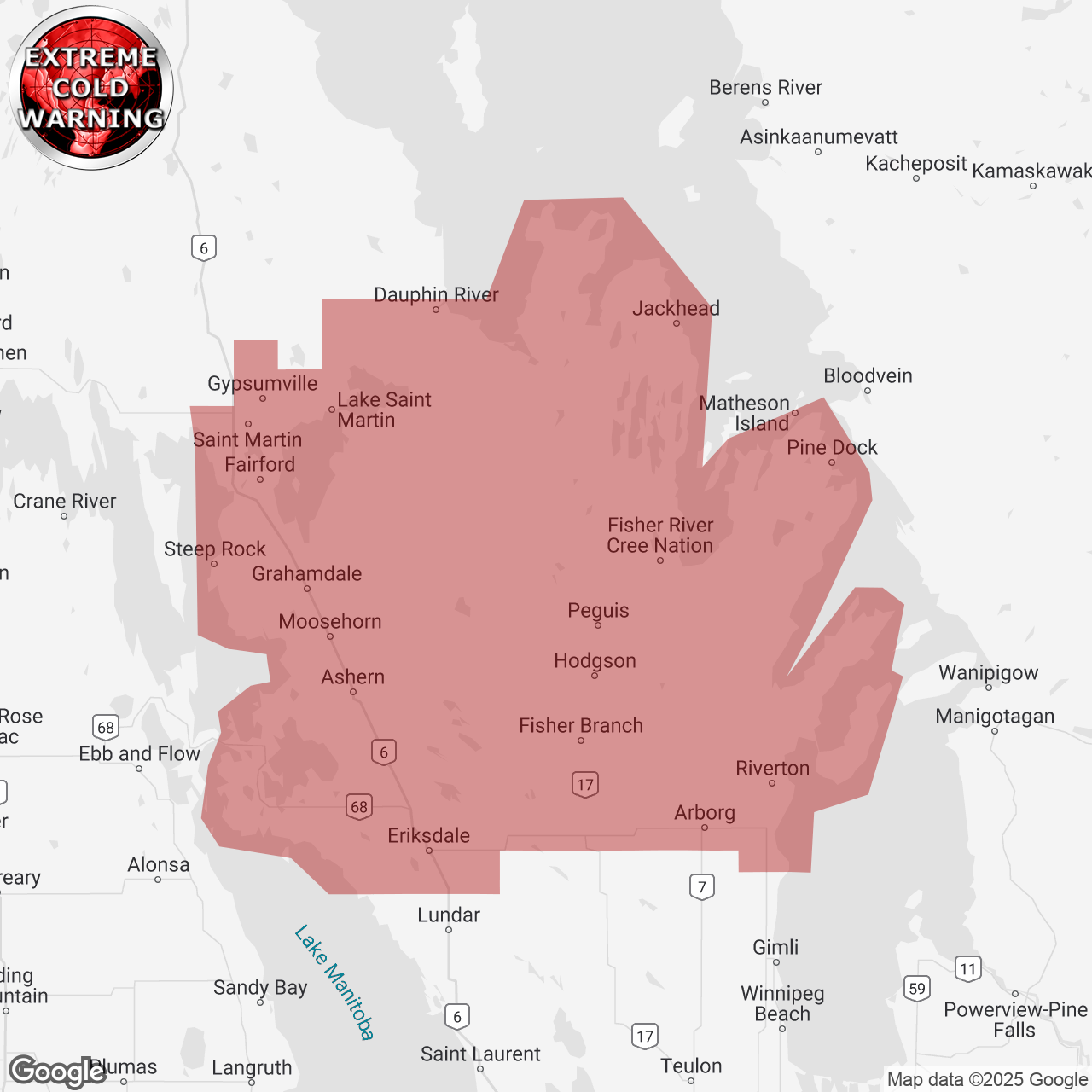 Extreme Cold Warning Issued
