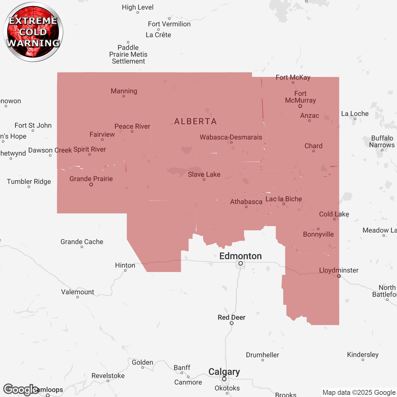 Extreme Cold Warning Issued