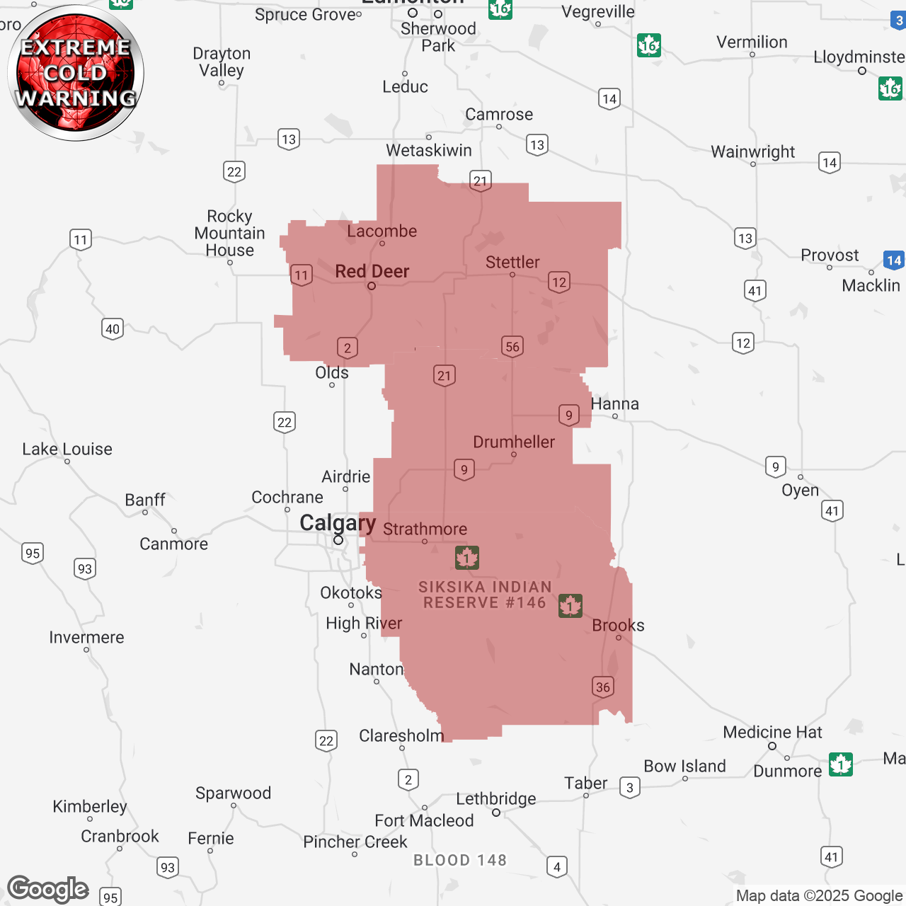 Extreme Cold Warning Issued