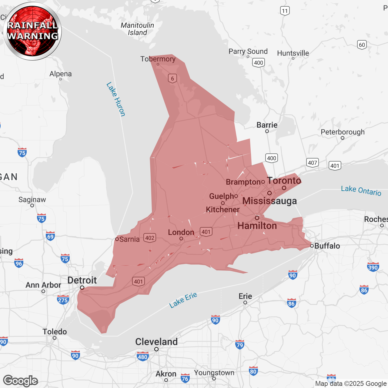 Rainfall Warning Continued