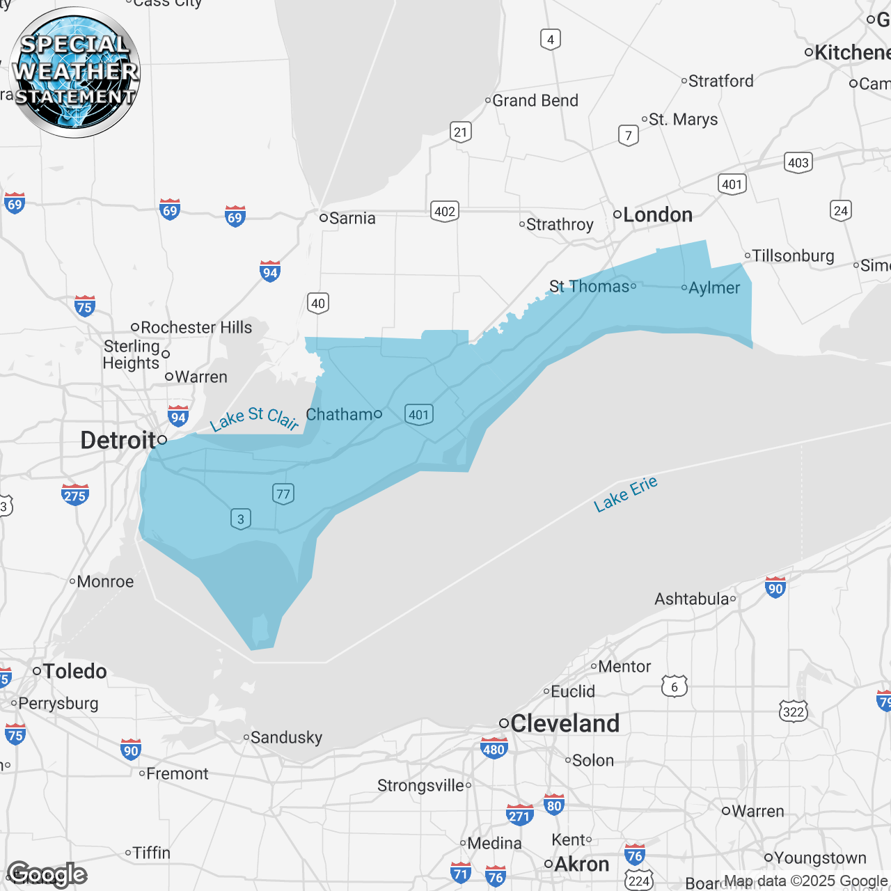 Special Weather Statement Issued